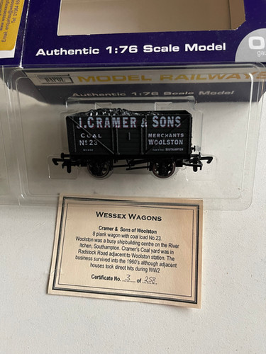 8 PLANK WAGON J CRAMER & SONS - WOOLSTON | jwmodelrailways