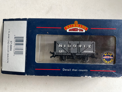 37-080U 7 PLANK END DOOR WAGON NIDDRIE - PORTOBELLO | jwmodelrailways