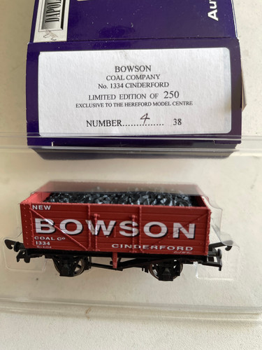 7 PLANK WAGON BOWSON COAL CO - CINDERFORD | jwmodelrailways
