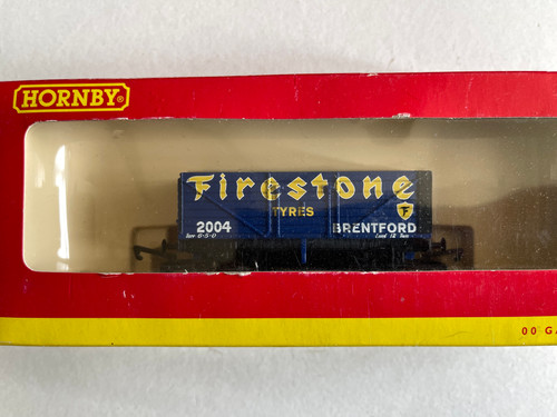 R.6343 7 PLANK WAGON FIRESTONE | jwmodelrailways