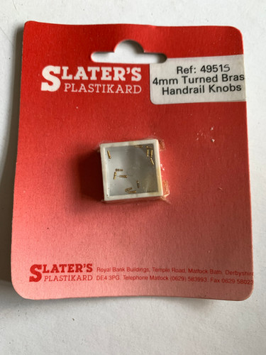 SLATERS 4951S TURNED BRASS HANDRAIL KNOBS | jwmodelrailways