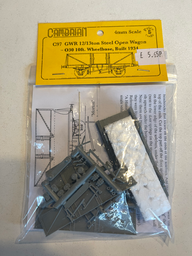 CAMBRIAN - C97 GWR 12/13 STEEL OPEN WAGON | jwmodelrailways