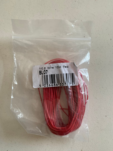 BL07 7/0.2 LAYOUT WIRE - RED | jwmodelrailways