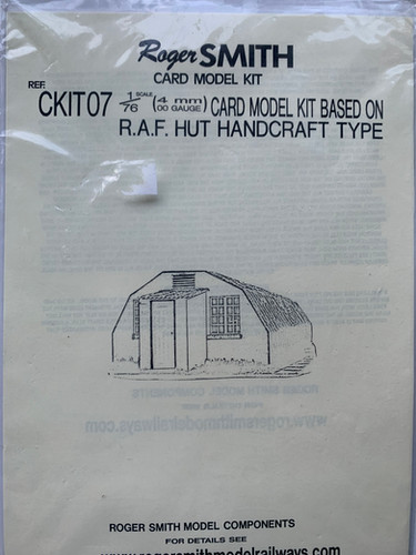 ROGER SMITH - CKIT07 R.A.F. HUT HANDCRAFT TYPE | jwmodelrailways
