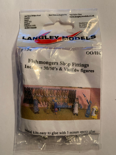 LANGLEY MINIATURE MODELS - F75C FISHMONGERS SHOP FITTINGS | jwmodelrailways