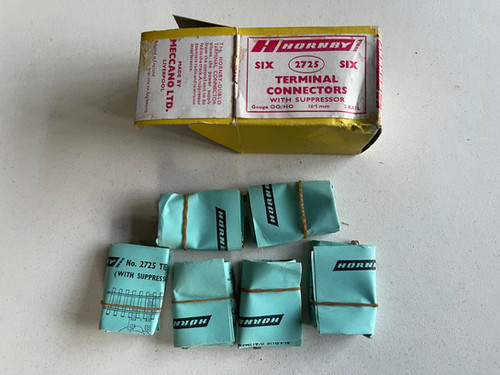 2725 6 x POWER CLIPS / TERMINAL CONNECTORS - BOXED | jwmodelrailways