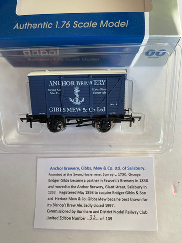 ANCHOR BREWERY, GIBBS MEW & CO VENT VAN - SALISBURY - LIMITED EDITION ...