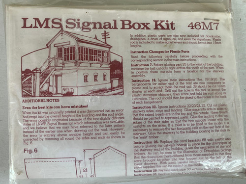 PROTOTYPE MODELS - 46M7 LMS SIGNAL BOX | jwmodelrailways