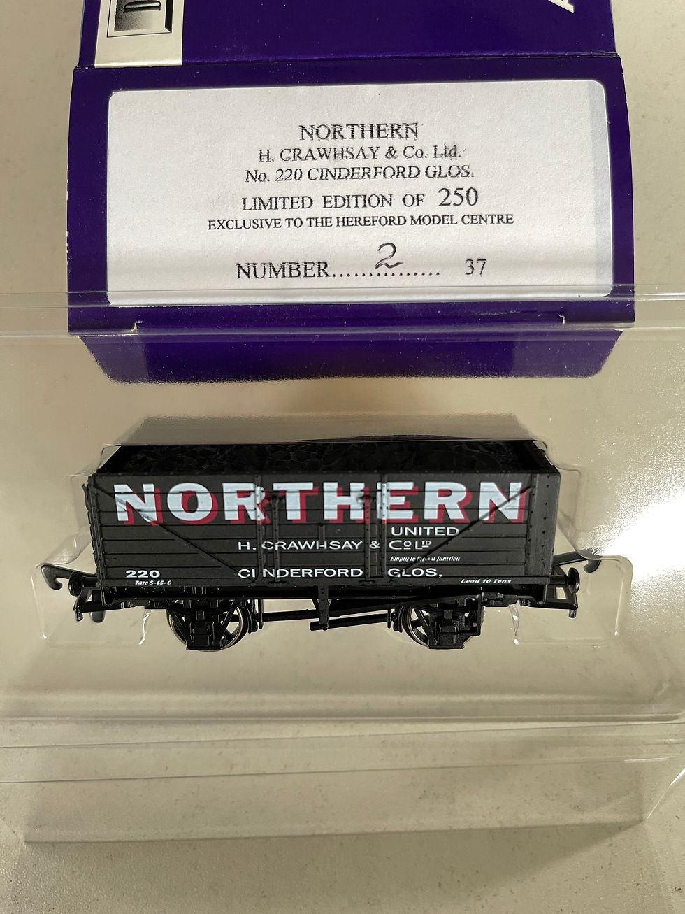 7 PLANK WAGON - NORTHERN UNITED - CINDERFORD | jwmodelrailways