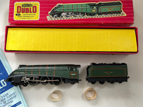 2211 2-RAIL BR GREEN A4 CLASS GOLDEN FLEECE LOCOMOTIVE 60030 & TENDE ...
