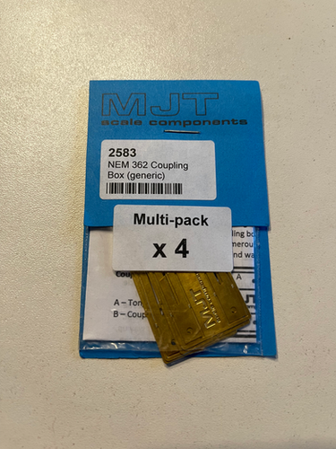 MJT - 2583 NEM 362 COUPLING BOX (4) | jwmodelrailways