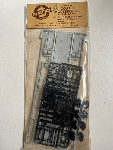 RATIO COACH UNDERFRAME & BODY KIT - 5751 L.M.S. (Ex LNWR) 50ft ...