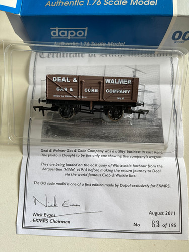 7 PLANK WAGON DEAL & WALMER GAS & COKE - WHITSTABLE | jwmodelrailways