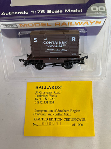 S.R. CONFLAT WITH SR CONTAINER LOAD | jwmodelrailways