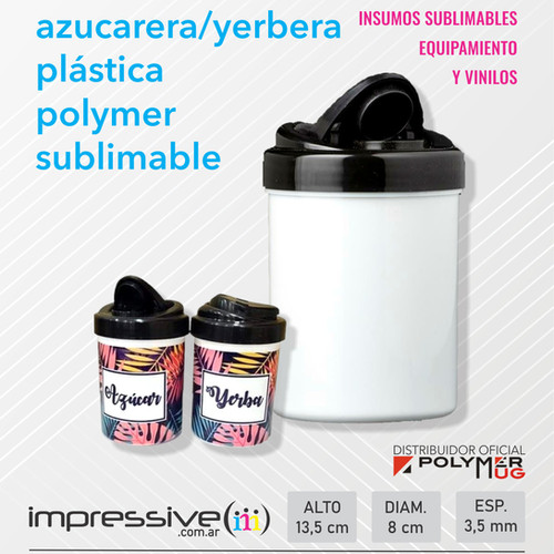 AZUCARERA YERBERA POLYMER SUBLIMABLE | impressive