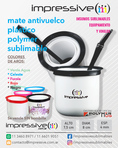 MATE ANTIVUELCO POLYMER SUBLIMABLE | impressive