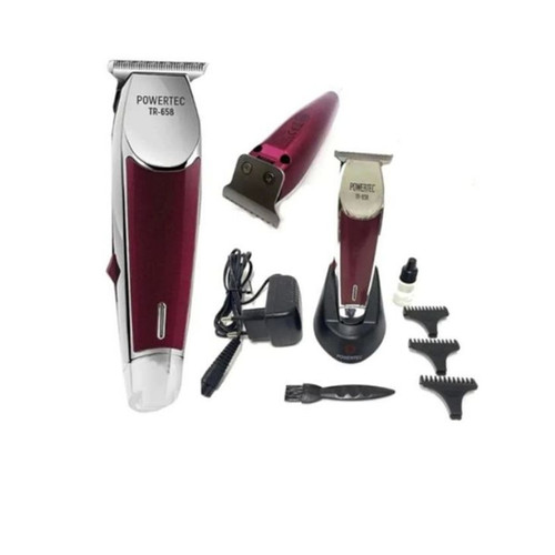 POWERTEC TR-658 Professional Cordless Hair Trimmer with T-Blade ...