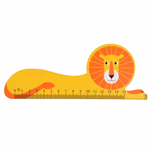 Lion Wooden Ruler | The Toy Shop