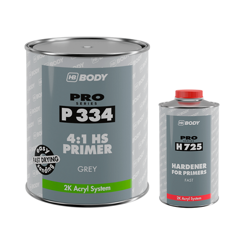 334 2K HS Filling Primer Grey 1.25L Kit | CCPaints