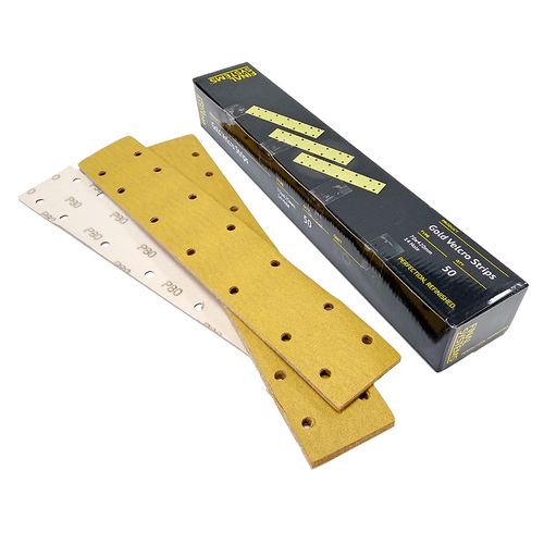 Gold Velcro Strips 70 x 420mm P80-P500 | CCPaints