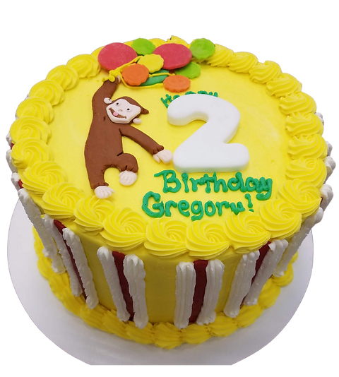 curious george cake