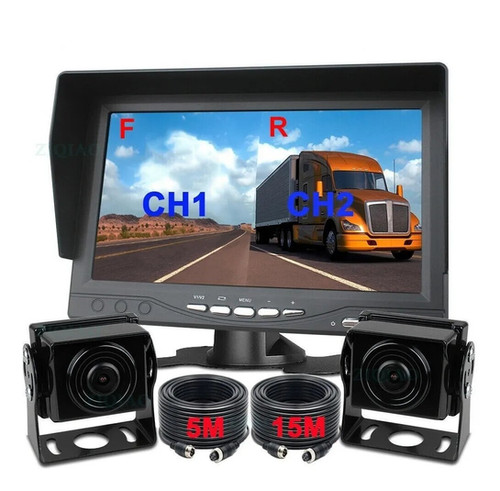 Camara Filmadora Camion Dvr 2 Camaras Monitor 7 Pulgadas | phventas