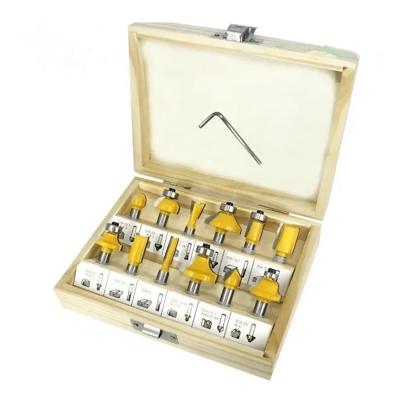 Fresas Para Router Trompo 8 Mm 12 Piezas | phventas