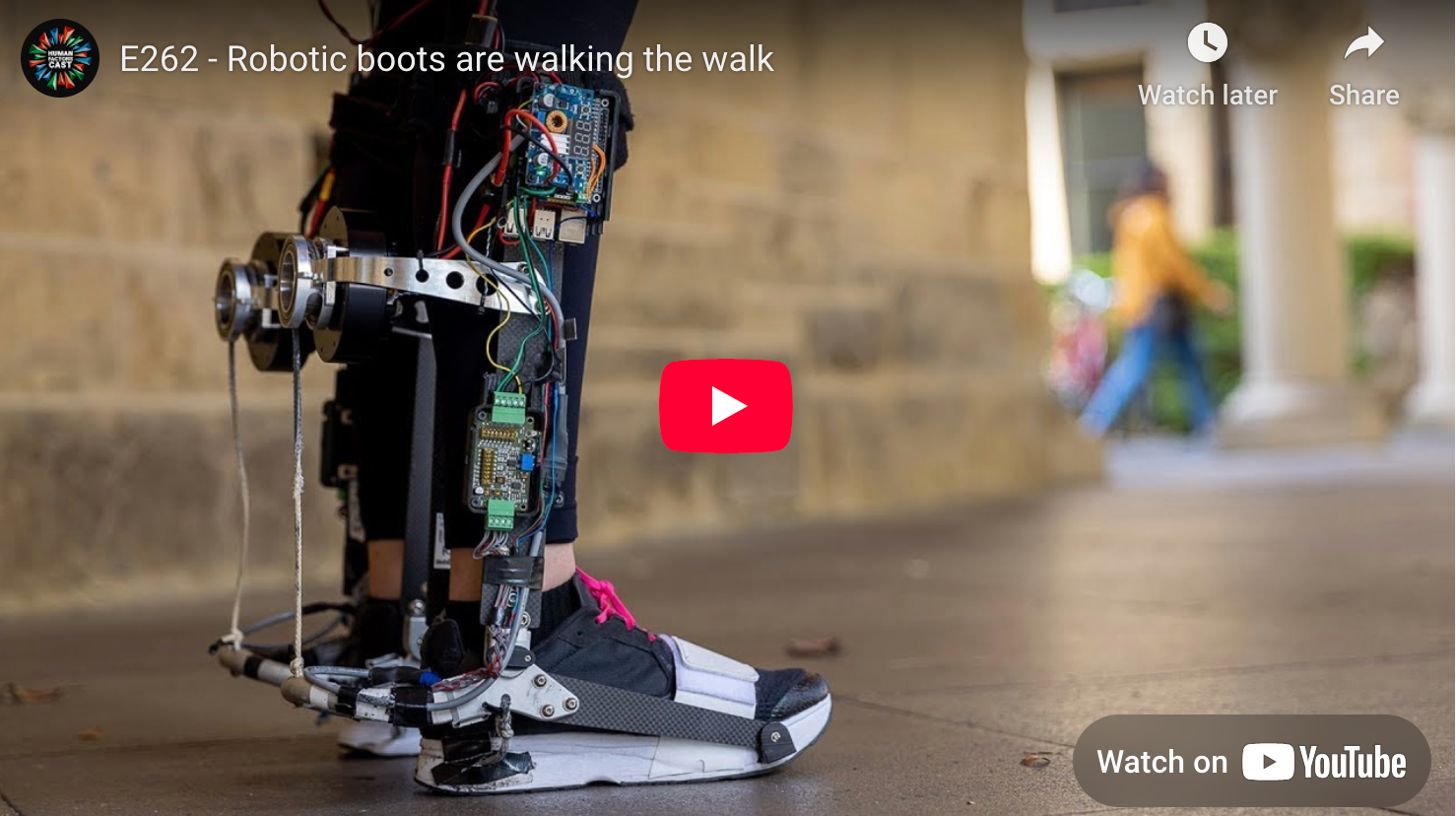 HFUX joins the Human Factors Cast (Podcast) discussing 'Robotic Boots ...