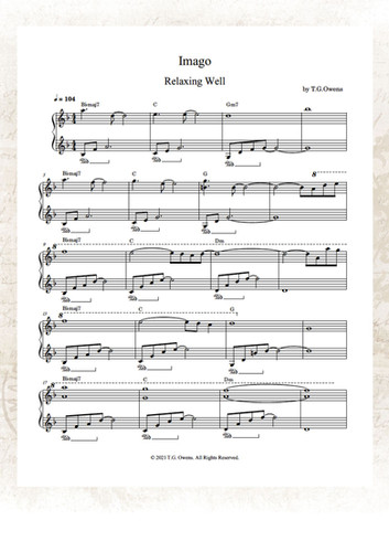 Imago sheet music | Tgowens