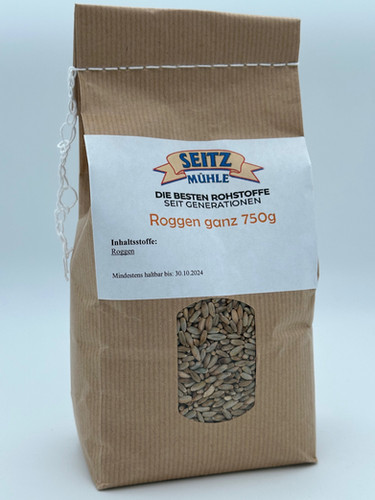 Roggen - Ganzkorn | 750g | Seitz-Mühle
