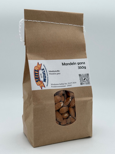 Mandeln - ganz | 300g | Seitz-Mühle