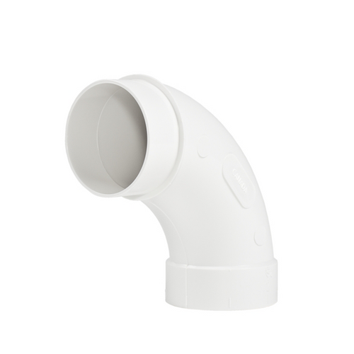 Standard 90 Degree Sweep Spigot Elbow | Ultra Clean