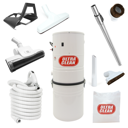 Power Unit SC100 with Air Driven Attachments (White) | Ultra Clean