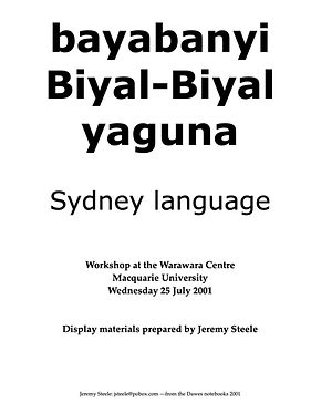 Biyal Biyal | Aboriginal Languages of Australia