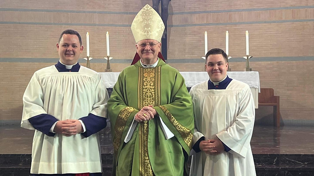Kieran and Chris admitted as Candidates for Holy Orders
