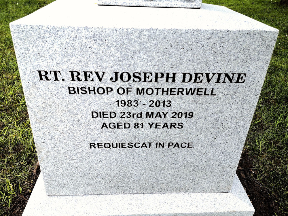 New gravestone erected for Bishop Devine