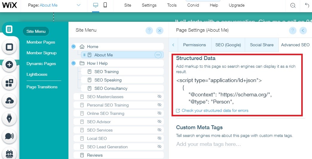 Paper Design & Templates On Page Wix SEO Package etna.com.pe