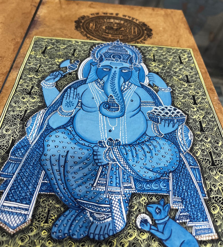 Ganesha Painting on Indian government stamp paper | STSC