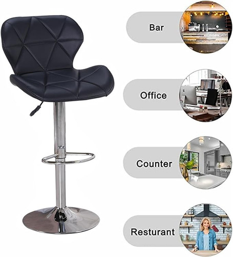 Modern Furniture Rotatable Restaurant Dining Bar Chair with Cushion ...