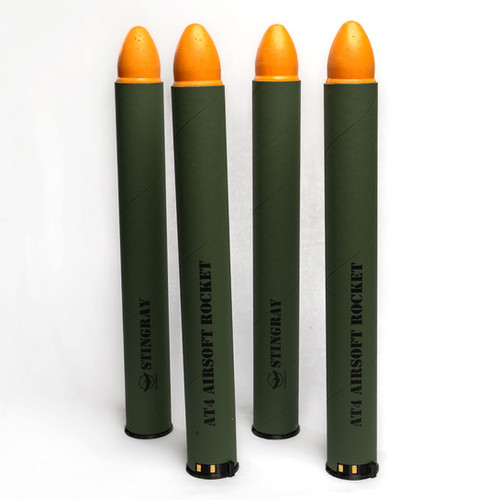 S2 - AT4 MARKING AIRSOFT ROCKET (Pack of 4) | STINGRAY AIRSOFT