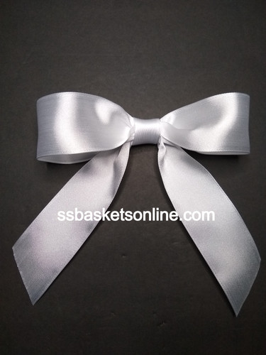 "White One Loop Ribbon Bow | Simple, Classic, and Versatile ...
