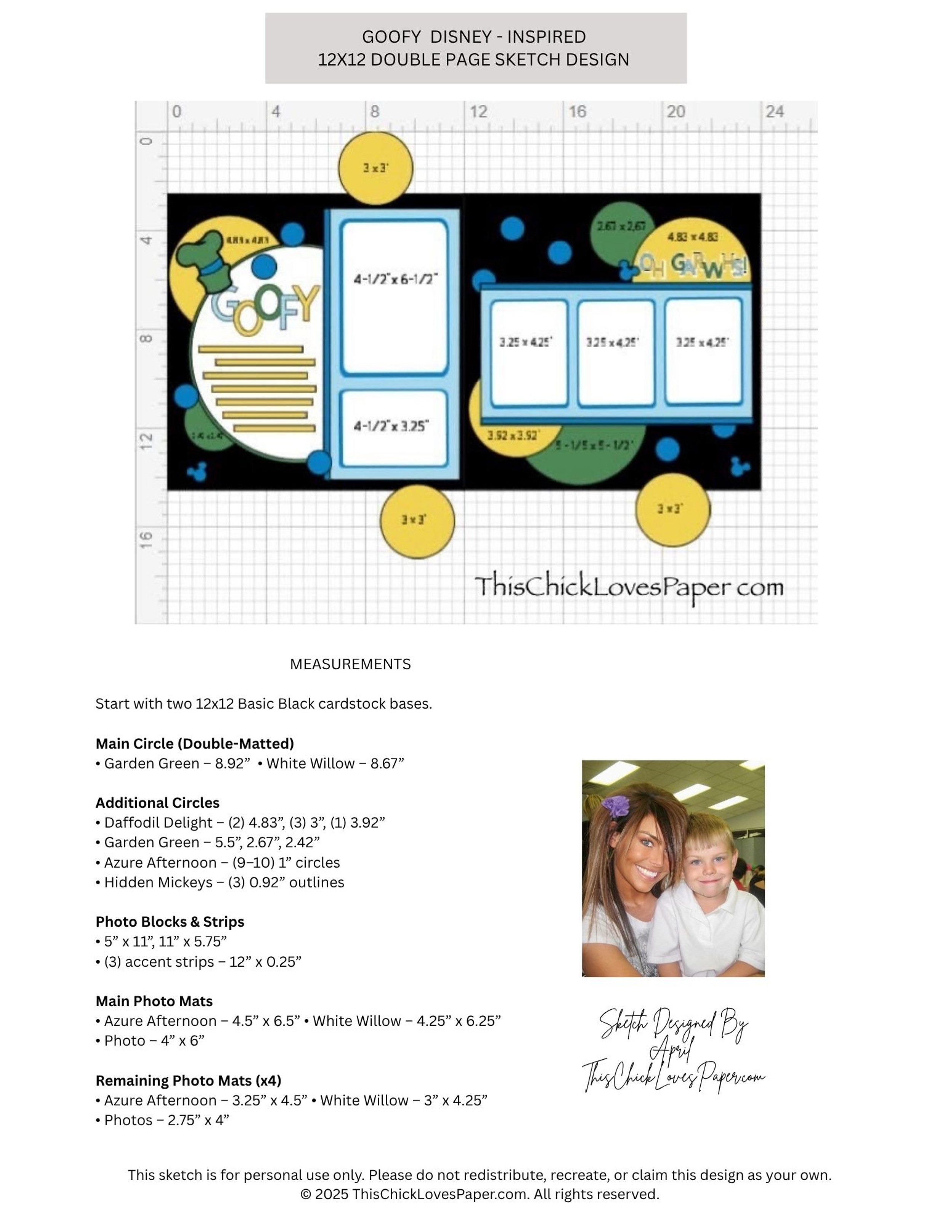 Goofy Giggles & Scrapbook Circles: Your Free 12x12 Disney-Inspired ...