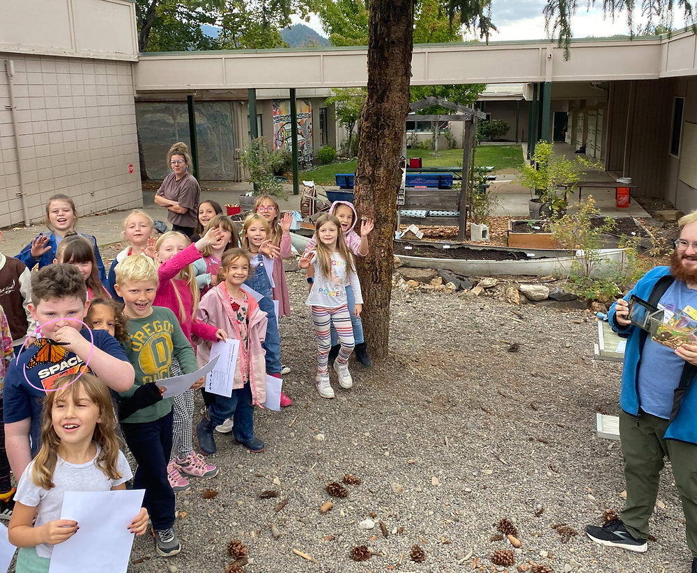 Creating a Pollinator Garden with the Ruch Outdoor Community School 2nd ...