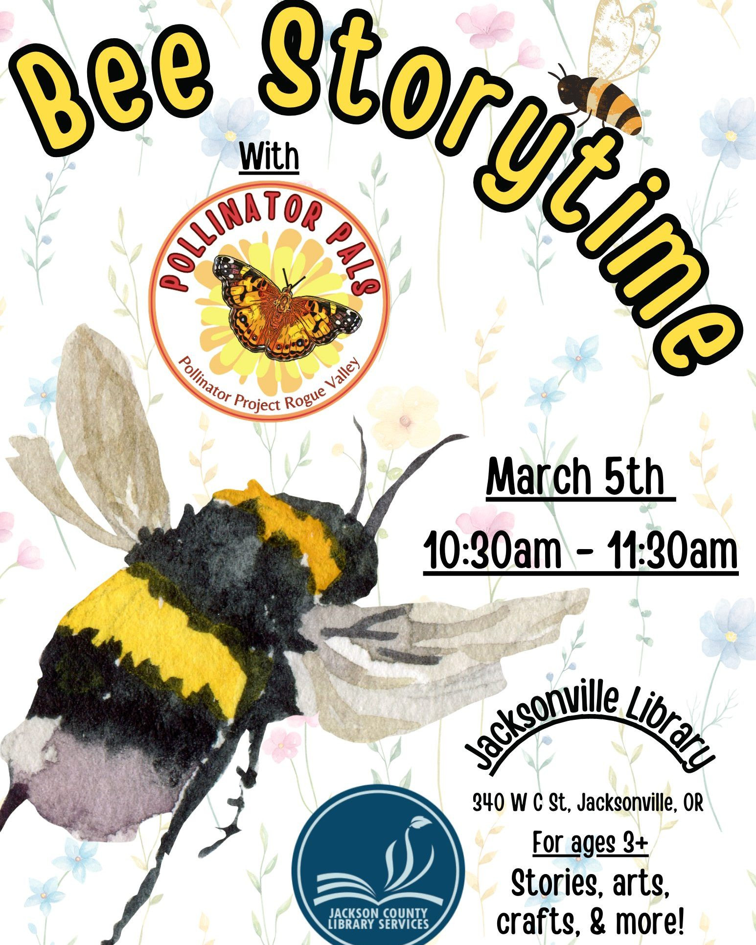 Bee Storytime | pollinatorprojectroguevalley