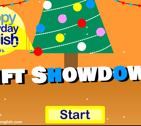 No Prep ESL Christmas Game for Gift Showdown - Games for Any Topic