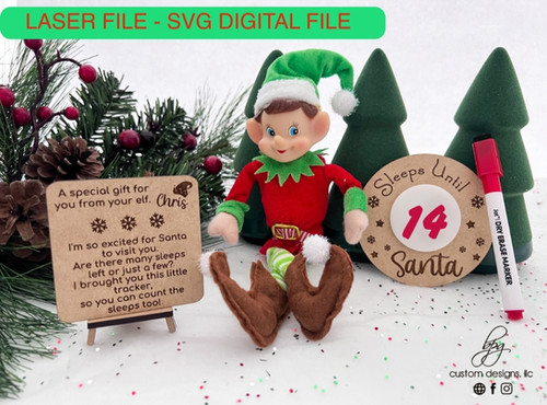 Elf Tracker with whiteboard piece | WalkerFaithCreations