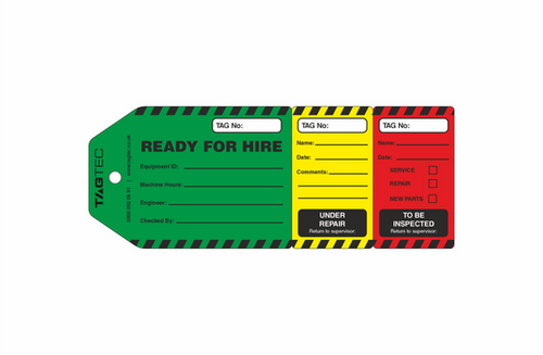 70/180/HT - Hire Tag x 50 | Tagtec
