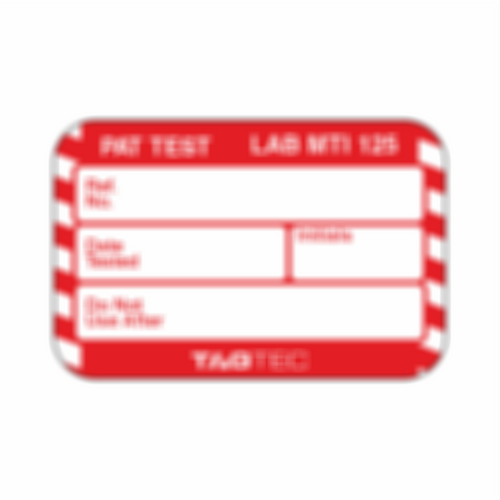 31/47/PAT - PAT Test Tags x 50 | Tagtec