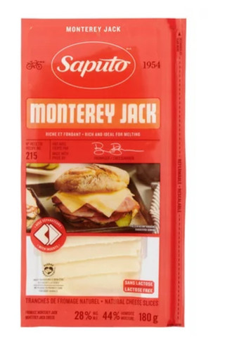 Tranches de fromage Monterey Jack Saputo 180 g | La PreferenceLasalle