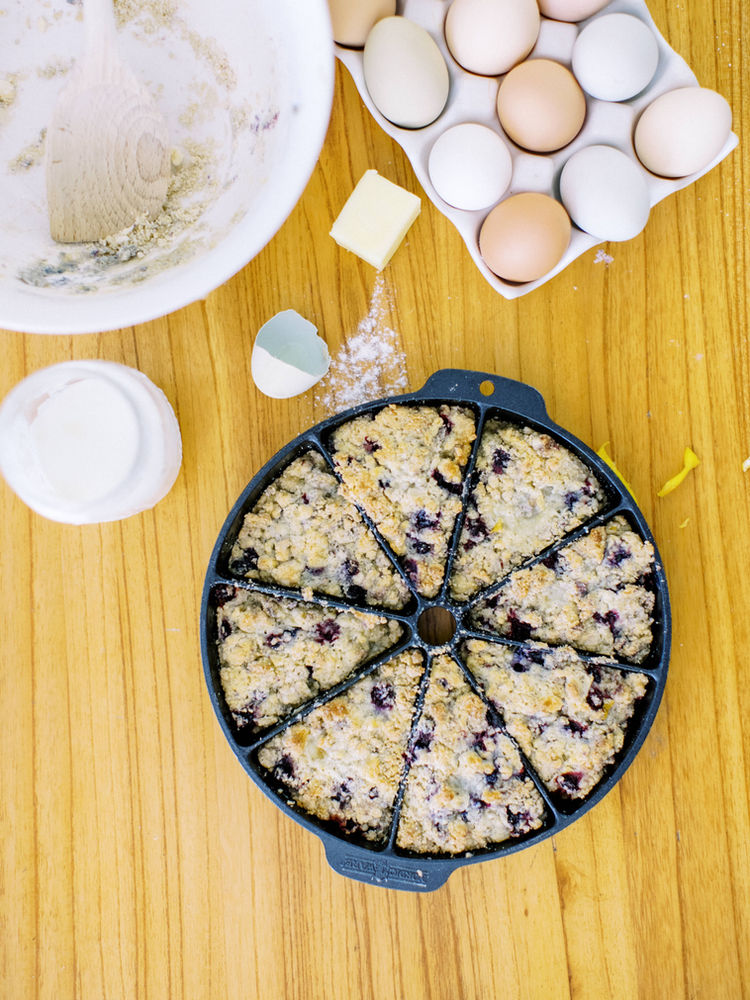 Gluten Free Wild Huckleberry & Lemon Scones